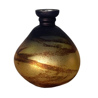 A&B Home Aiden Glass Vase - Gold/Black - Bed Bath & Beyond - 36777825