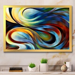 Designart "Beyond Inner Paint" Modern Framed Art Print - Bed Bath ...