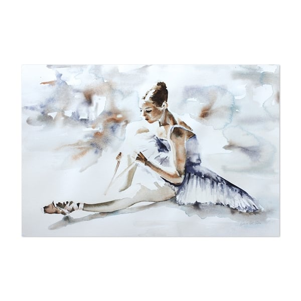 Dress Rehearsal Painting Ballerina Ballet Dancing Art Print/Poster ...