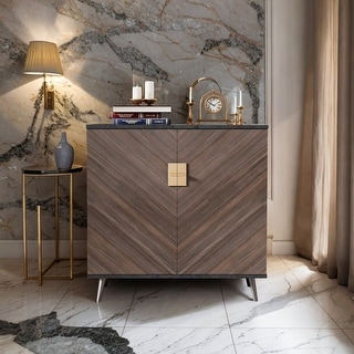 Simplicity Style Storage Cabinet with 2-Doors, Accent Bar Cabinet ...