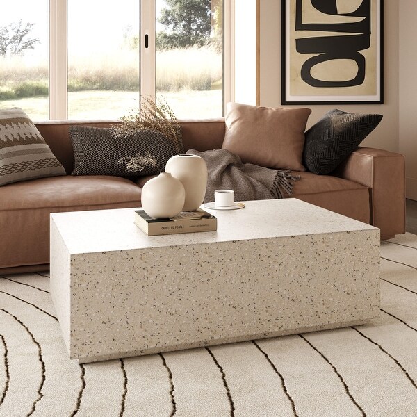 Modrest morley concrete coffee table store