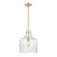 Warehouse of Tiffany Daelan Clear Dimpled Glass Single Light Pendant ...
