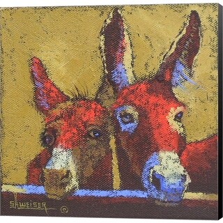 Sharon Weiser 'Donkeys' Canvas Art - Bed Bath & Beyond - 36523472