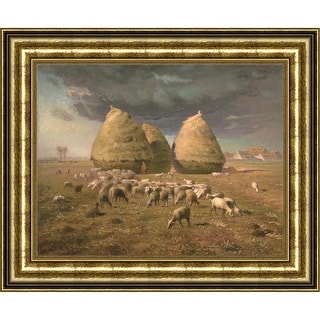 Haystacks Autumn by Jean-François Millet Giclee Print Oil Painting Gold ...