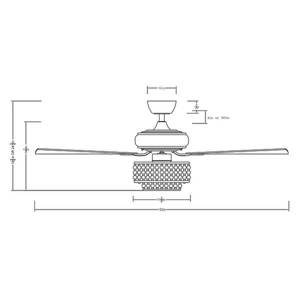 52" Farmhouse Driftwood Jute Wooden Beads Ceiling Fan with Remote - Bed ...
