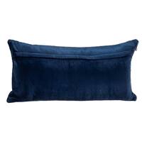 Navy Solid Cotton Applied Throw Pillow - On Sale - Bed Bath & Beyond ...