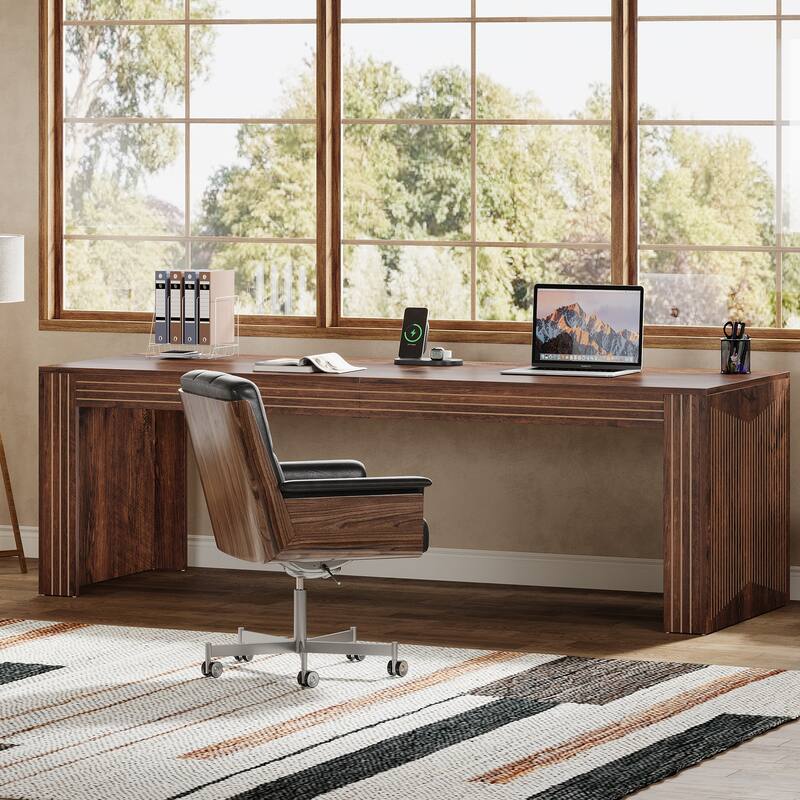 79'' Two Person Desk, Double Desk Long Desk for Home Office ...