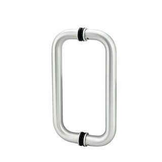 CEL 10" Solid Aluminum Straight Back to Back Pull Handle for Glass ...