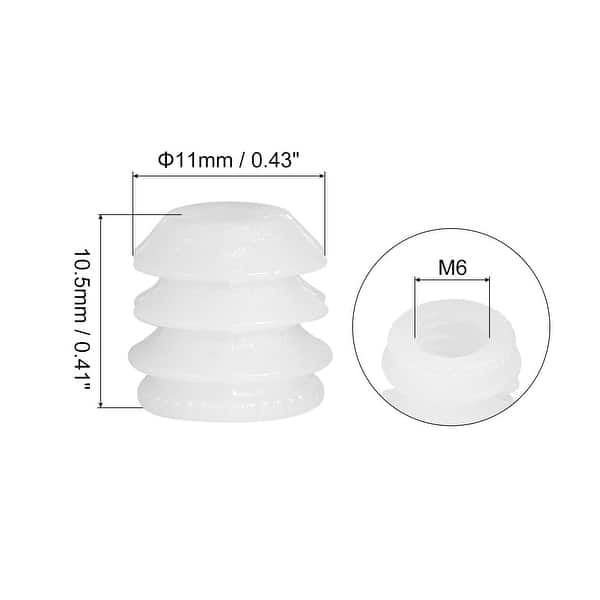 Furniture Plastic Insert Nuts, 11mmx10.5mm 120pcs Nylon Expansion Nut ...