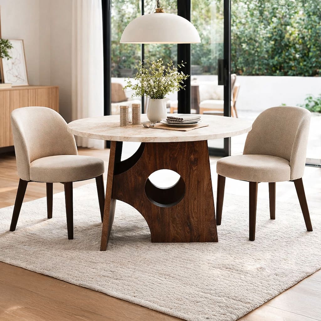 Round, Marble Dining Tables - Overstock