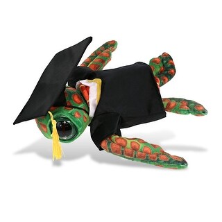 DolliBu Orange Sea Turtle Graduation Plush Toy with Gown and Cap - 10 ...