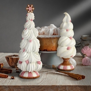11-14"Resin Elegant Frosting Tree Set of 2 - Bed Bath & Beyond - 40807076