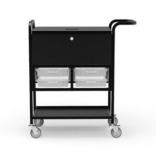 File Cart with Locking Cabinet and Storage Bins - Bed Bath & Beyond ...