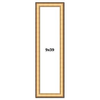 9x39 Frame Gold Plein Aire Solid Wood Picture Frame Width 2 Inches ...