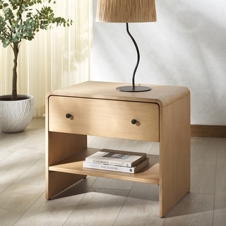 SAFAVIEH Home Haydriana 1 Drawer Wood Nightstand - Bed Bath & Beyond ...