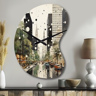 Grey Green Mid Century Architectural Elegance - Abstract Midcentury ...