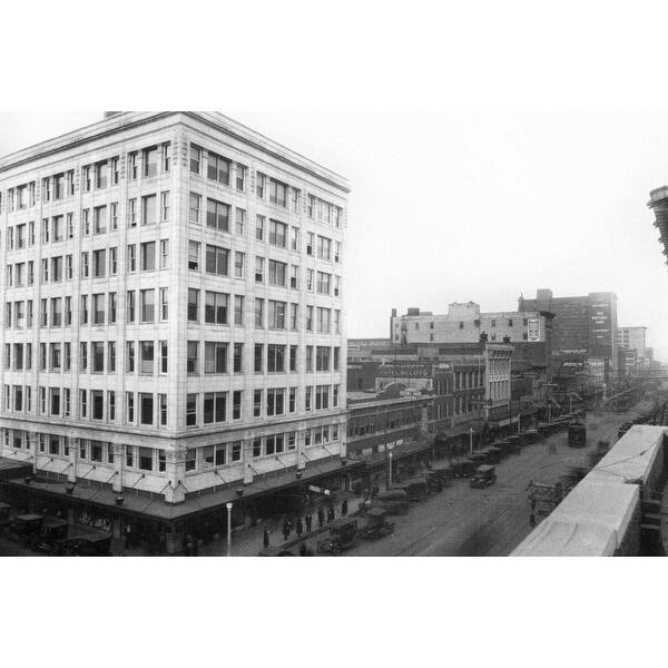 Halliburton's Department Store Black and White Gallery Wrapped Canvas ...