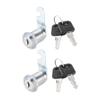2 Cam Lock 25mm Cylinder Length for Max 5/8-inch Panel Keyed Different ...