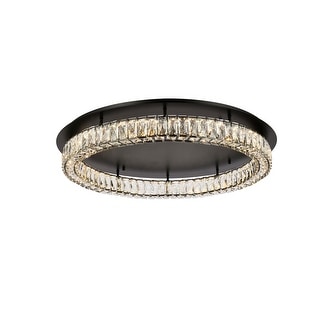 Indigo Home 33 inch LED Single flush mount in black - Bed Bath & Beyond ...