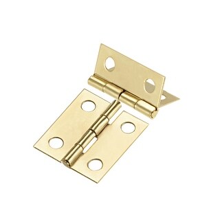 0.7" Small Hinge Jewelry Case Wooden Box Hinges Fittings Golden Plain ...