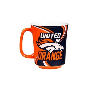 Denver Broncos, 14 oz Ceramic Coffee Mug w/ Gift Box - Bed Bath ...