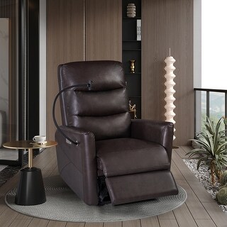 Power Recliner Chair with USB Port and Square Arms, Power Recline ...