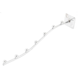 Metal 7 Beads Display Hook Waved Waterfall Hanger Rack 26.6cm Long ...