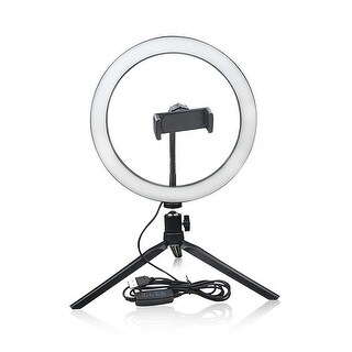4 in 1 Dimmable USB LED Ring Light with Tripod Stand - Bed Bath ...