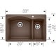 Blanco KA-440200 Diamond 33" Dual Mount Double Basin Granite Composite ...