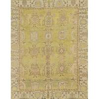 Ahgly Company Machine Washable Abstract Metallic Gold Area Rugs - Bed ...