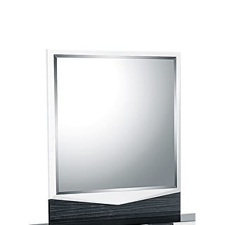 Global Furniture USA Hudson Mirror Zebrano Grey & White High Gloss ...