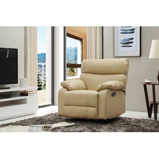 Motion Rocker Single Lounger Recliner Faux Leather Adjustable Seating ...