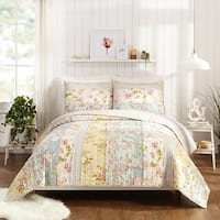Jessica Simpson Mels Pieced Cotton Quilt - On Sale - Bed Bath & Beyond ...