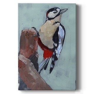 Woodpecker Paintstrokes II Premium Gallery Wrapped Canvas - Ready to ...
