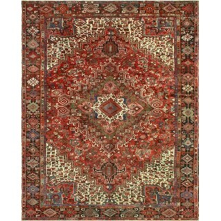 Fine Vintage Bakhtiari Monty Rust/Eggplant Rug - 9'10" x 12'7" - Bed ...
