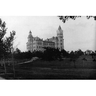 University of Texas Main Building Black and White Gallery Wrapped ...