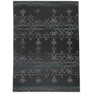 WOOD BLOCK BLACK Outdoor Rug By Kavka Designs - Bed Bath & Beyond ...