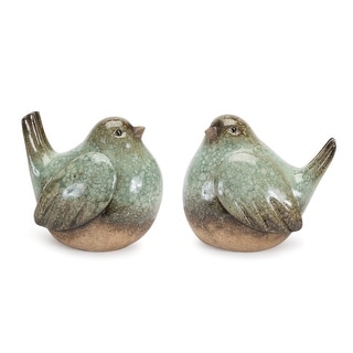 Ceramic Bird Figurines with Unglazed Accents (Set of 4) - Bed Bath ...