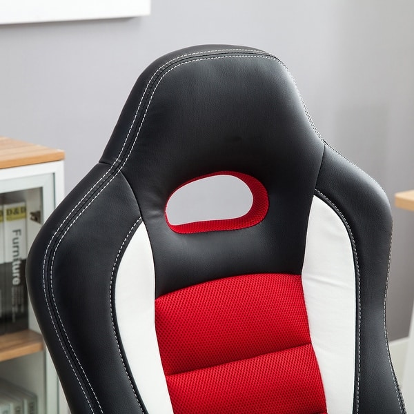 Belleze Race Seat Bucket Style Office Chair Ergonomic Computer PU ...