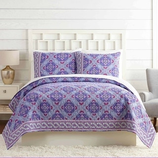 Purple Passion 100% Cotton Quilt - Bed Bath & Beyond - 38461899