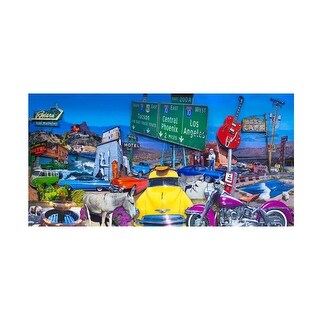 John Roy 'Western Collage 23' Canvas Art - Bed Bath & Beyond - 39538852