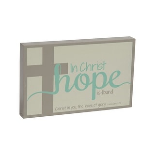 Mini Religious Hope Tabletop Sign, Home Decor, Wood, 8" x 5" -1 Piece ...