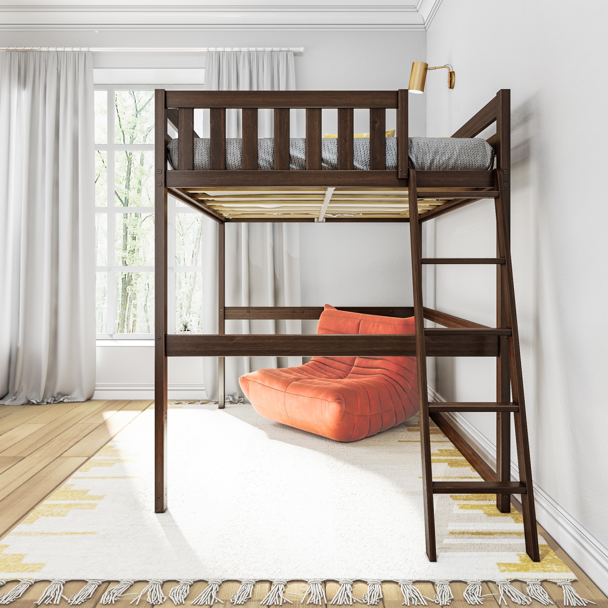 Max and Lily Full Size High Loft Bed