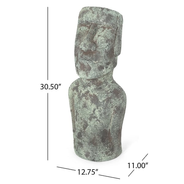 Ashtabula Outdoor Cast Stone Outdoor Polynesian Garden Statue by ...