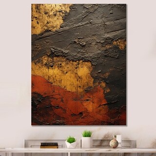 Designart "Passage Of Time In Vintage Chocolate And Nutshell ...