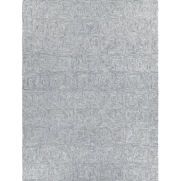 EXQUISITE RUGS Caprice Hand-tufted New Zealand Wool Blue/Ivory Area Rug ...