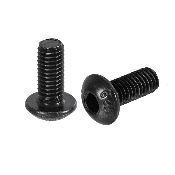 M5x12mm Hex Socket Button Head Cap Bolts Screws Carbon Steel 200pcs ...