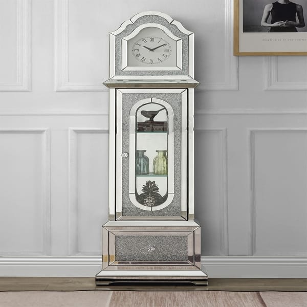 3 Tier Storage Cabinet Grandfather Clock with LED - Bed Bath & Beyond ...