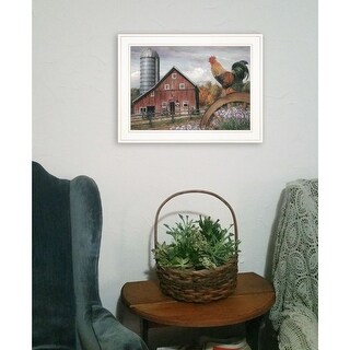 TrendyDecor4U Farmhouse "Good Morning Vermont" Framed Print Wall Art by ...