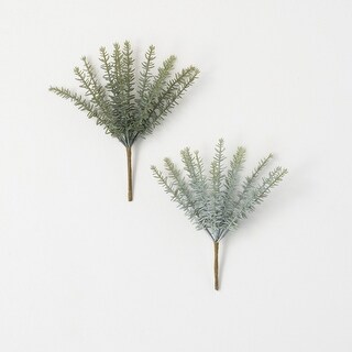 Sullivans Artificial Dusty Green Herb Stem - Set of 2 - Bed Bath ...